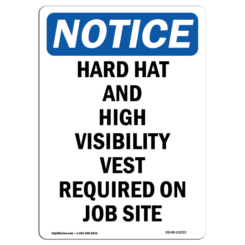 SignMission Hard Hat and High Visibility Vest Sign | Wayfair