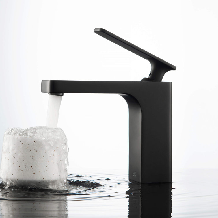 KIBI USA Infinity Handle Single Hole Bathroom Faucet with Optional ...