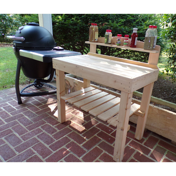 BarHarborCedar Grill Side Table & Reviews | Wayfair