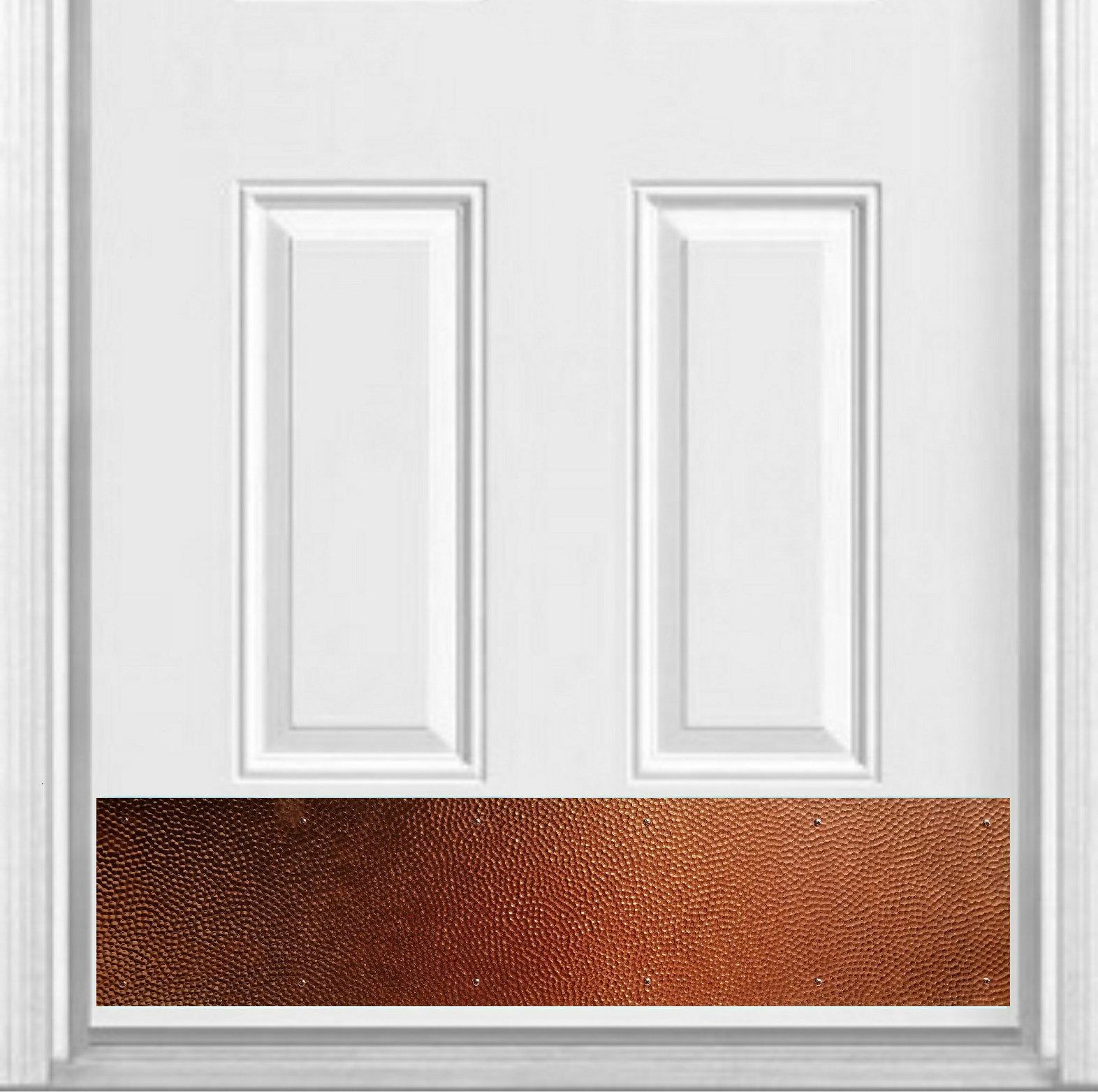 Deck the Door Decor Hammered Door Kick Plate | Wayfair