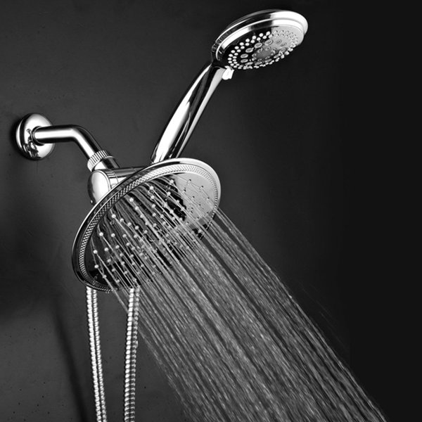 DreamSpa High Pressure Multi Function Dual Shower Head & Reviews | Wayfair