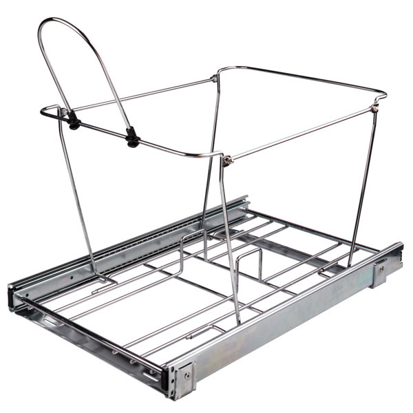 Hardware Resources Double Steel 8.75 Gallon Open Pull Out/Under Counter ...