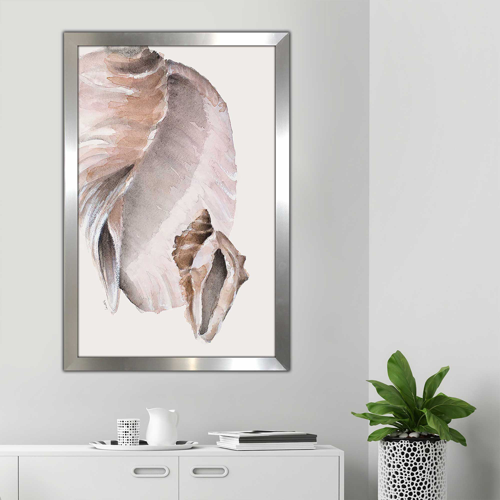 Rosecliff Heights Tonal Shell On Cream II by Lanie Loreth - Painting ...