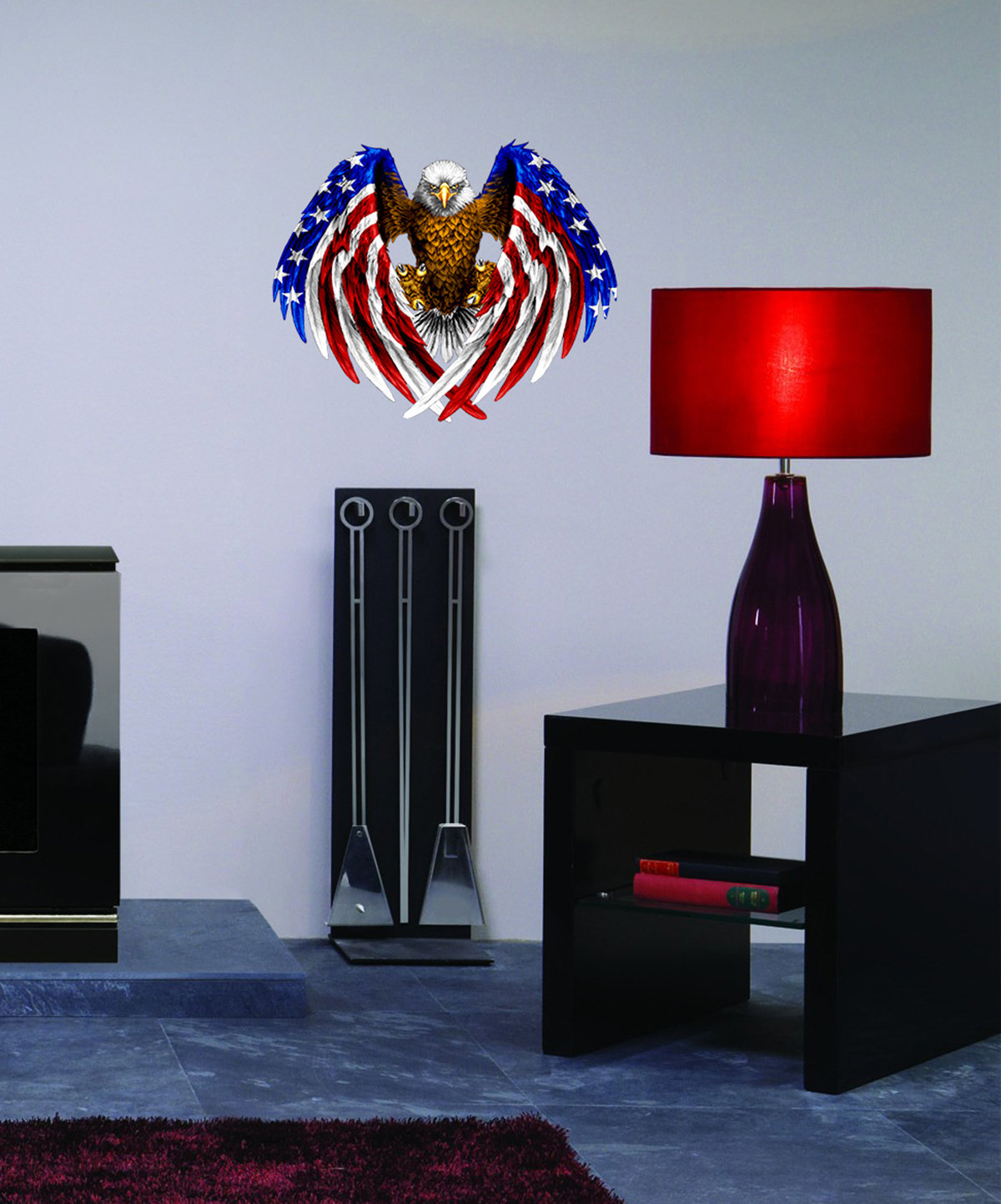 Trinx Bald Eagle Us Flag Wall Decal | Wayfair