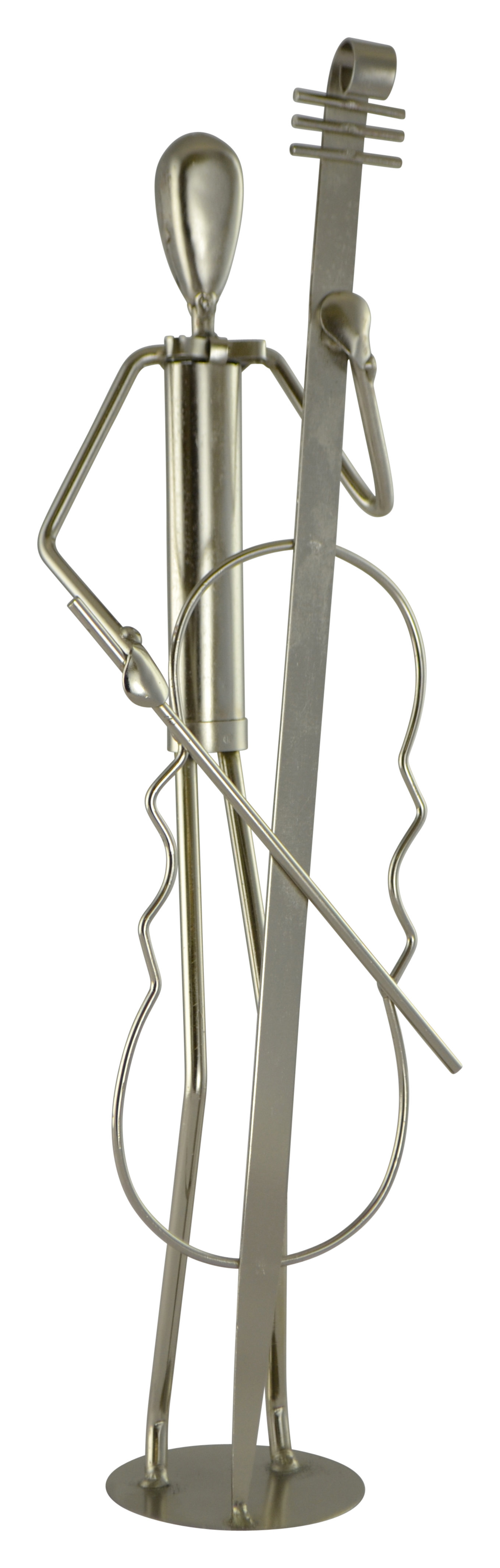 Red Barrel Studio® Metal Cello Bass Band Player Musical Figurine | Wayfair