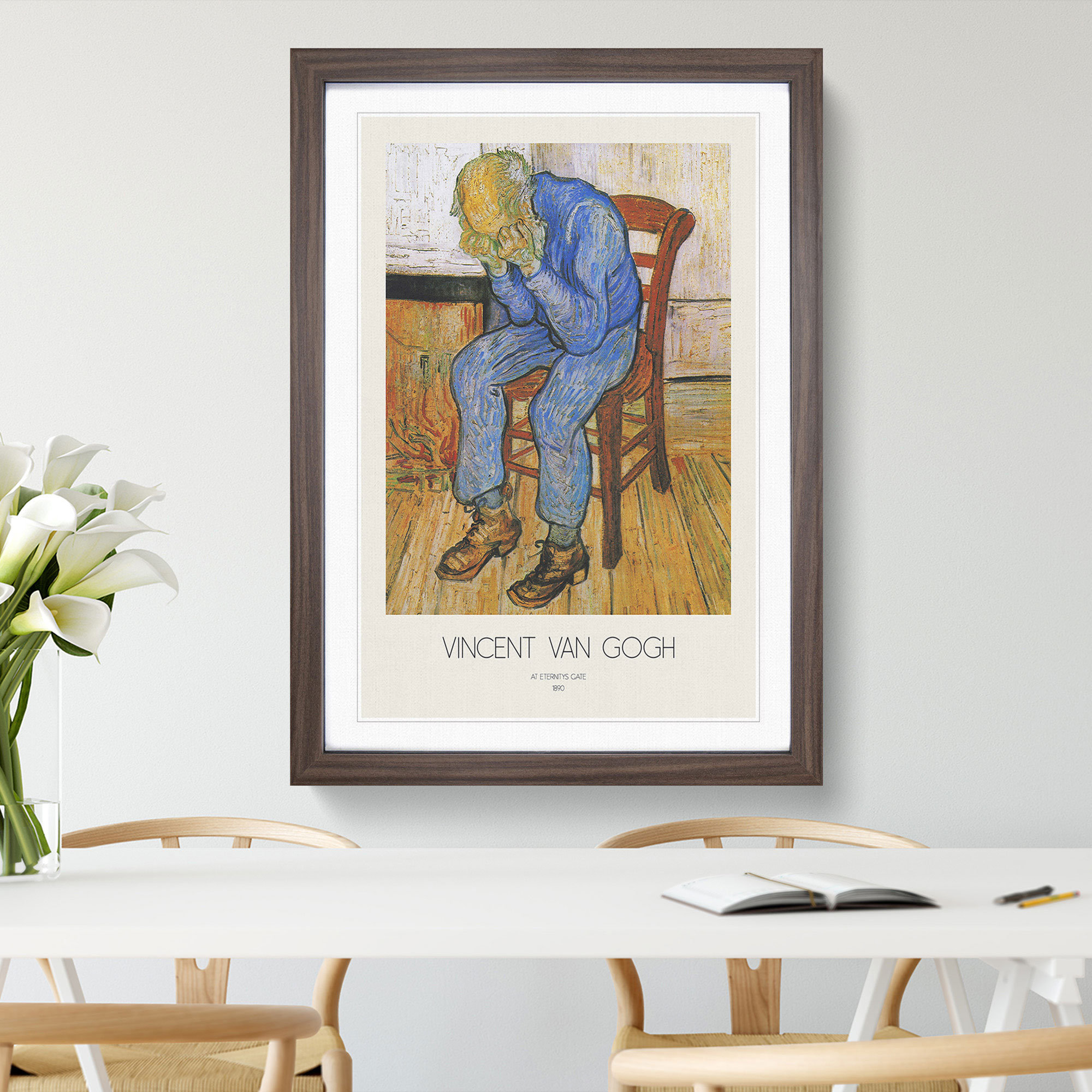 East Urban Home At Eternitys Gate with Border by Vincent Van Gogh ...