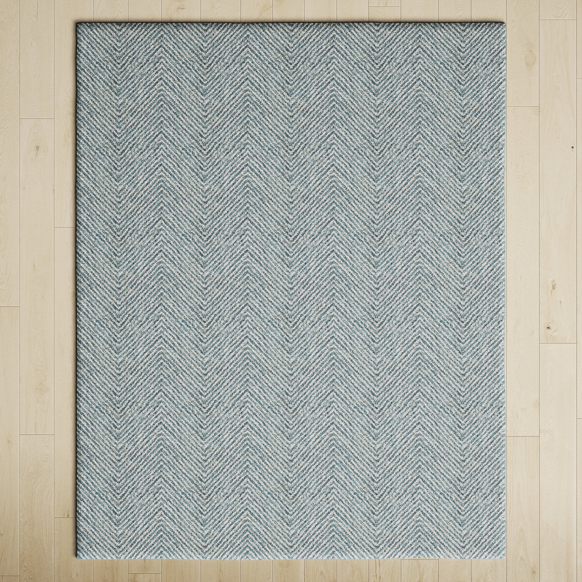 Wheaton Handmade Wool Blue/Beige Rug & Reviews | Birch Lane