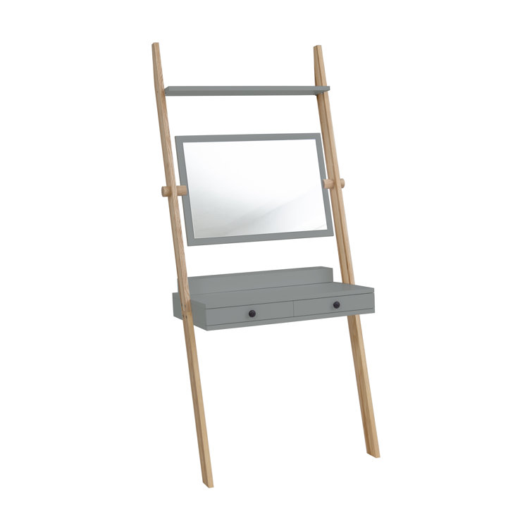 Brayden Studio Demorest Leaning Dressing Table with Mirror | Wayfair.co.uk