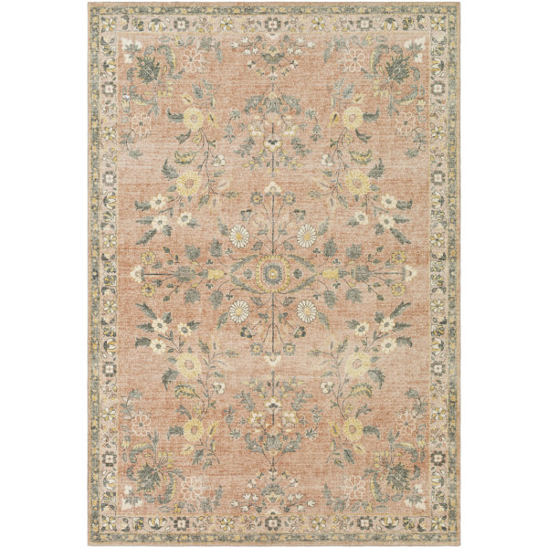 Berger Performance Cream/Pale Pink/Wheat/Sage/Gray Rug & Reviews ...