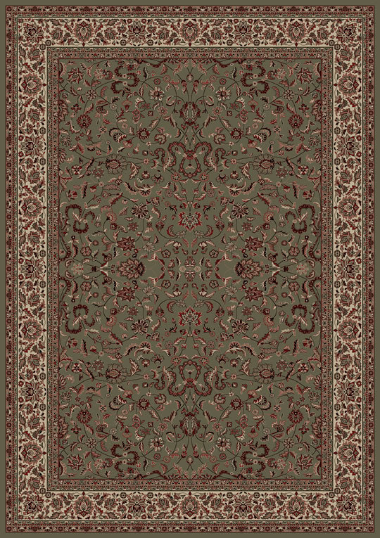 Alcott Hill® Izaiah Oriental Green/Beige Area Rug | Wayfair