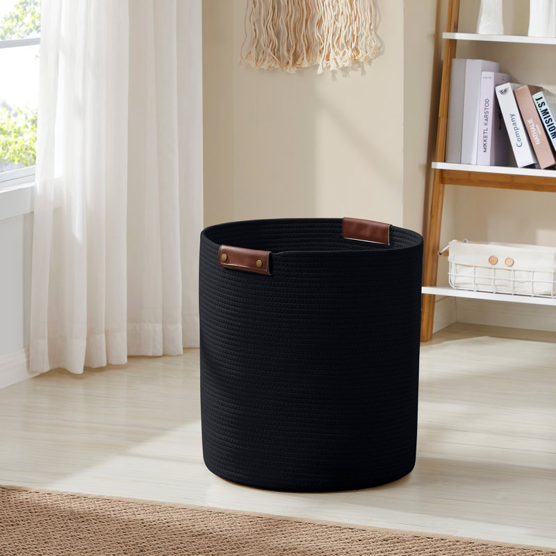 Gracie Oaks Cotton Rope Laundry Hamper | Wayfair