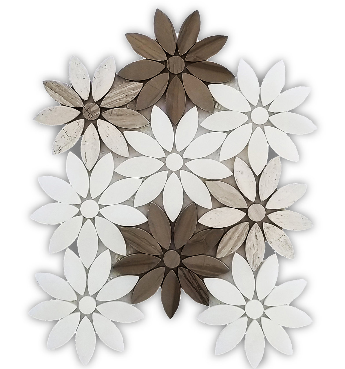 Mango Tile 10" x 12" Marble Novelty Mosaic Wall & Floor Tile & Reviews ...