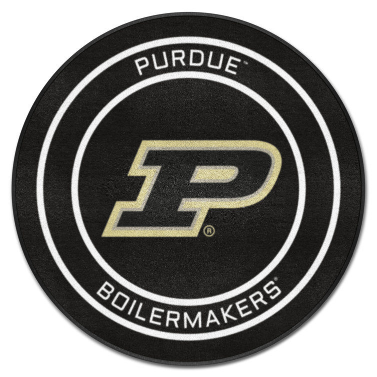 FANMATS Purdue_Purdue Hockey Puck Rug - 27In. Diameter | Wayfair