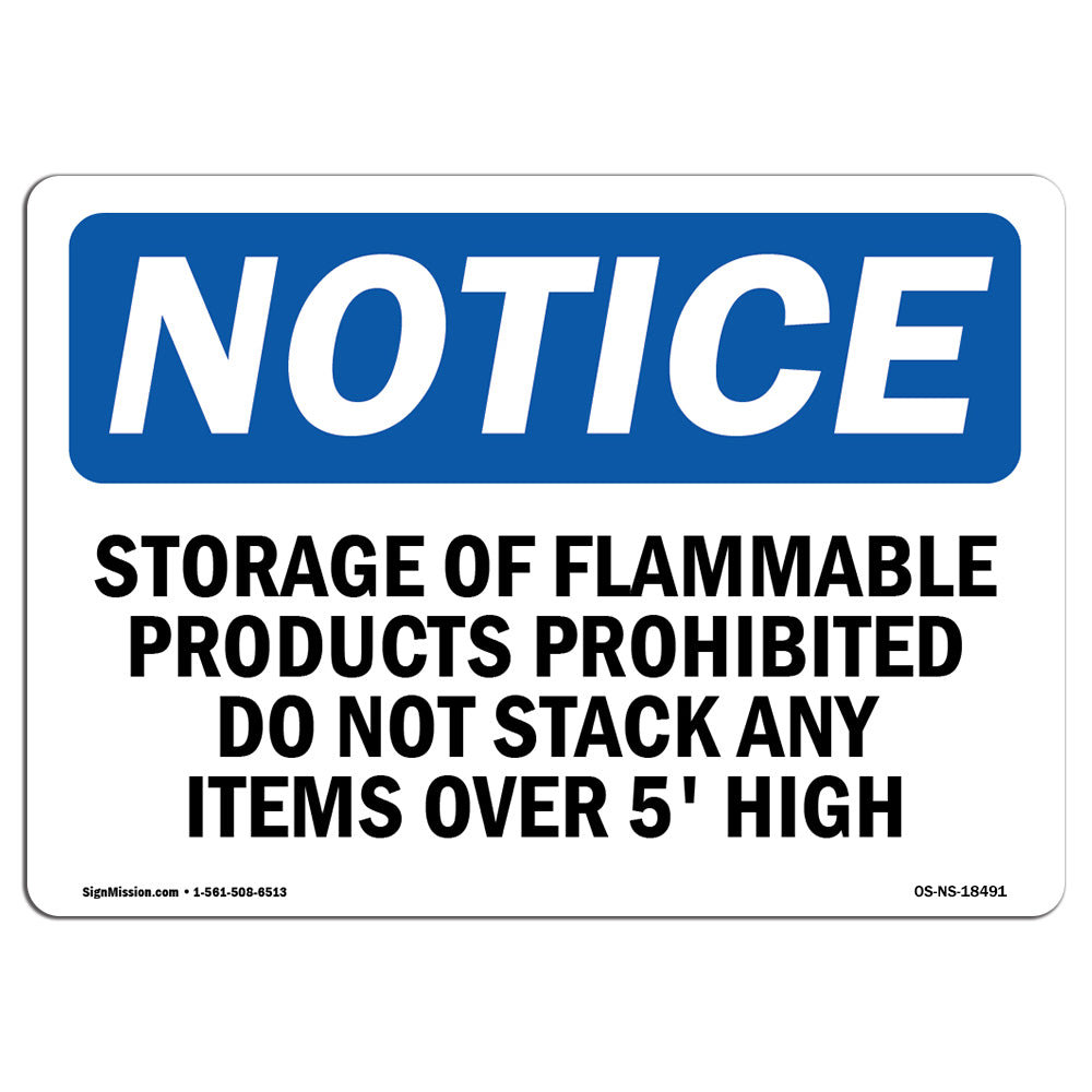 SignMission Storage of Flammable Products Prohibited Sign | Wayfair