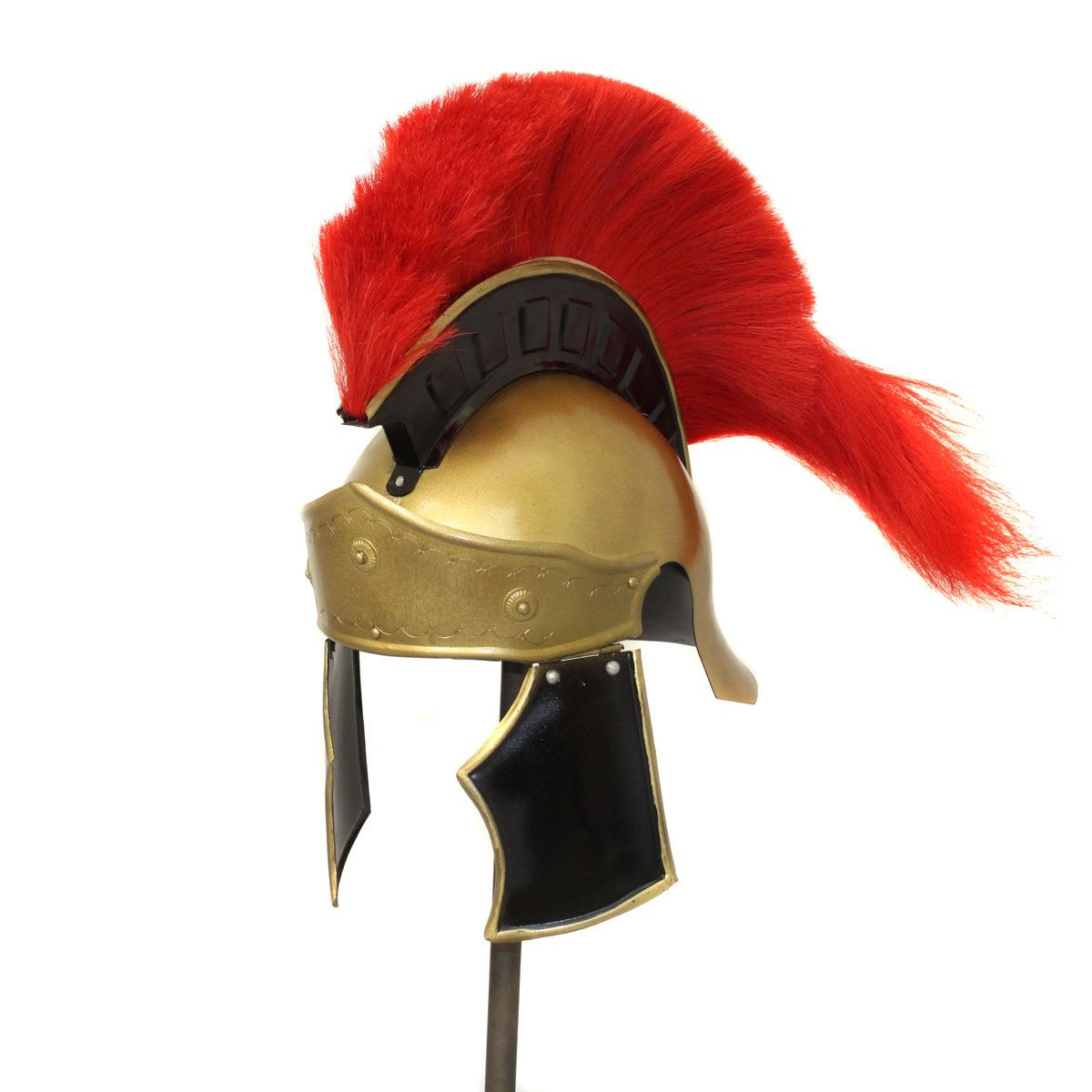 Astoria Grand Galan Replica Greco Roman Plume Helmet Sculpture | Wayfair