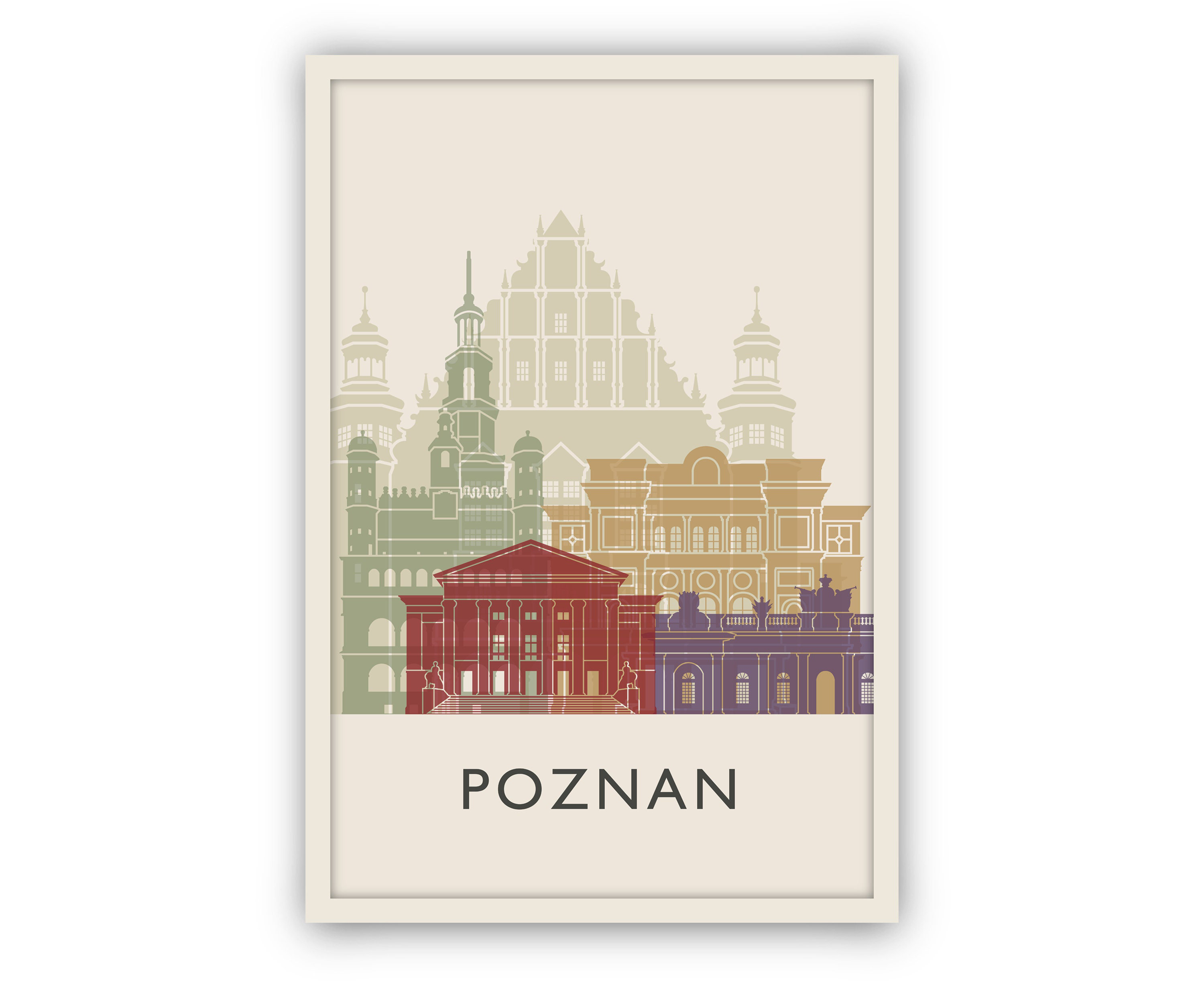 Ebern Designs Poznan Illustration Poster World Cities on | Wayfair