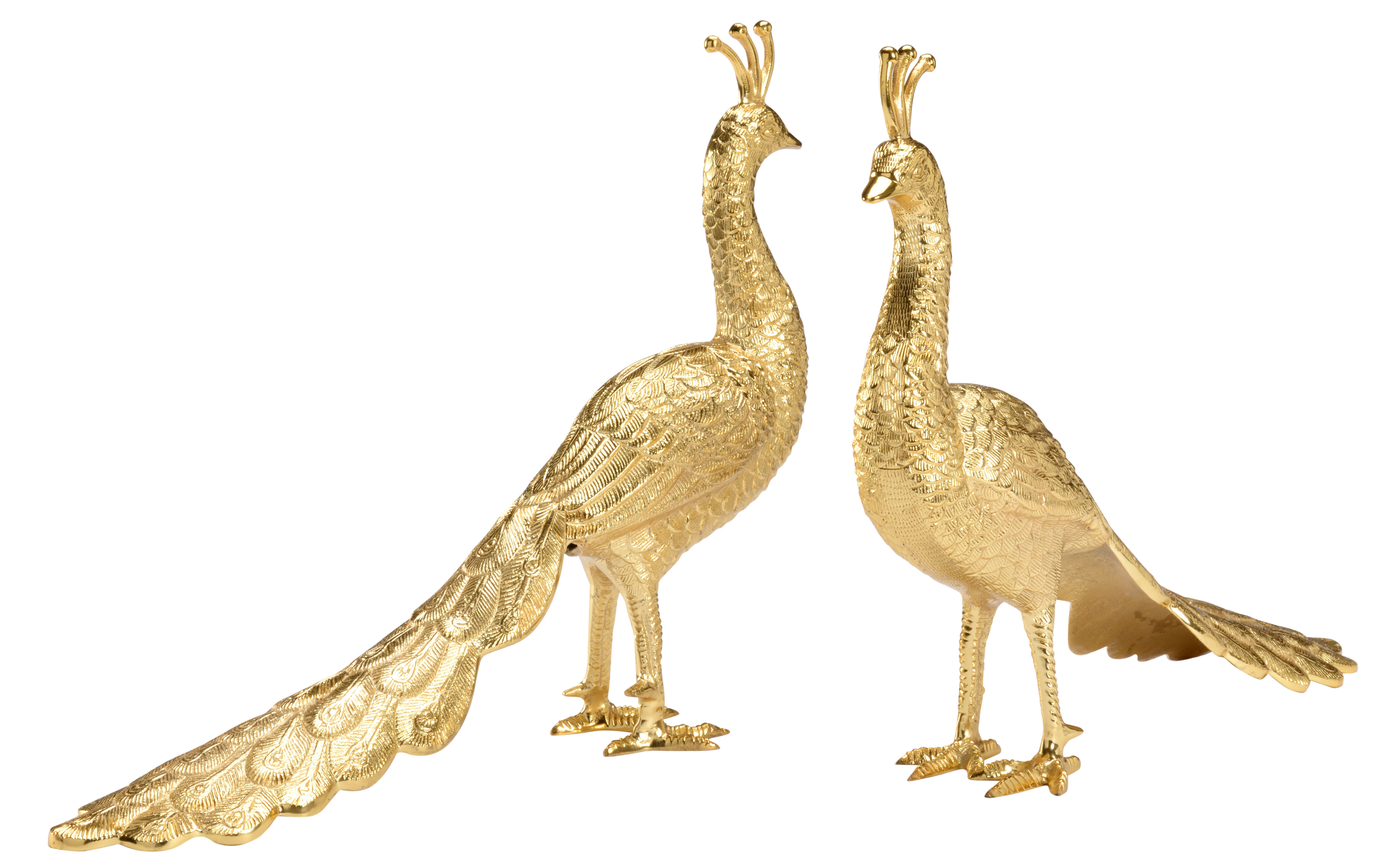 Chelsea House 2 Piece Peacock Figurine Set | Perigold