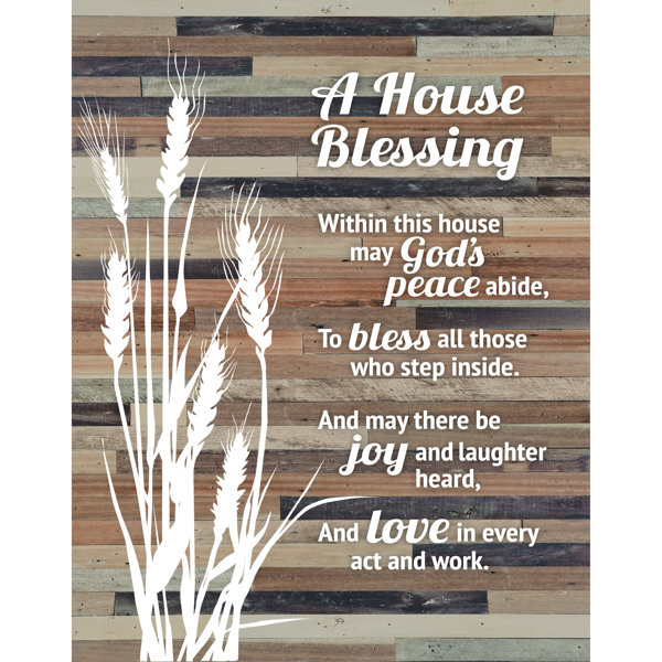 Trinx House Blessing Plaque Wall Décor | Wayfair