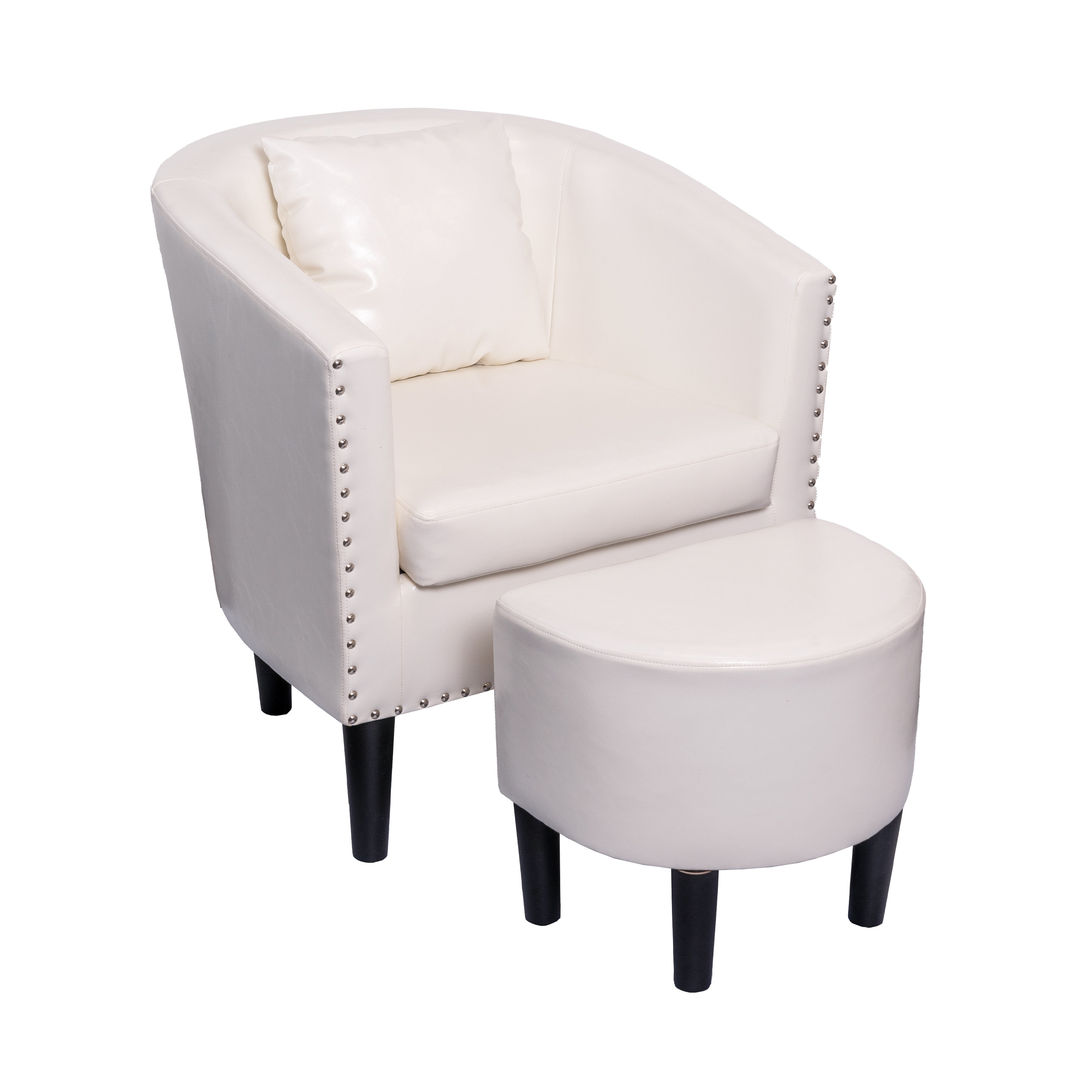 Red Barrel Studio® Senchal Upholstered Barrel Chair & Reviews | Wayfair