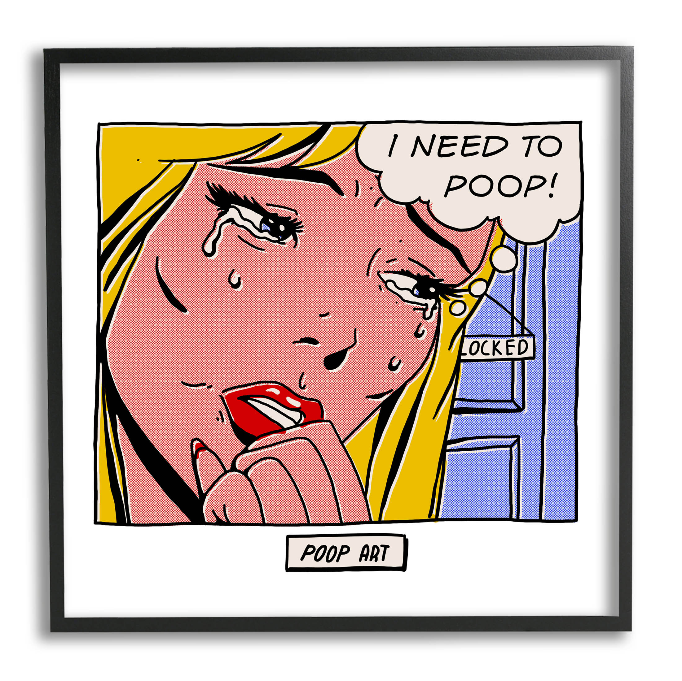 Stupell Industries Need To Poop Classic Comic by Matheus Lopes Castro - Painting on Canvas | Wayfair