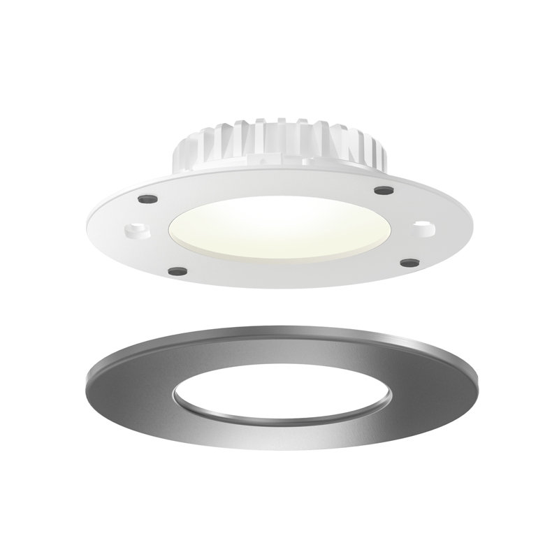 Symple Stuff Zahir 4" Open Recessed Trim Retrofit LED Panel Light ...