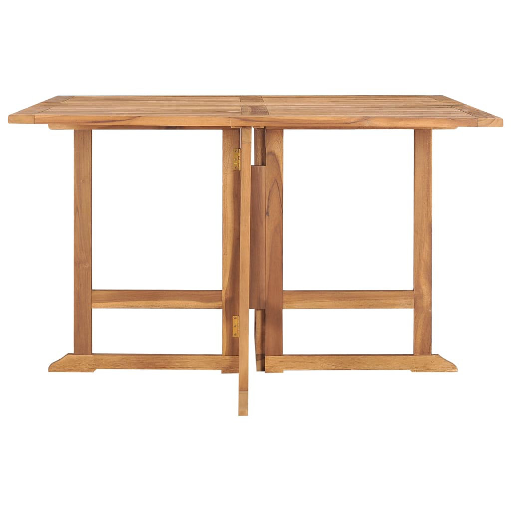 Vidaxl Folding Patio Dining Table 43.3"X43.3"X29.5" Solid Wood Teak ...