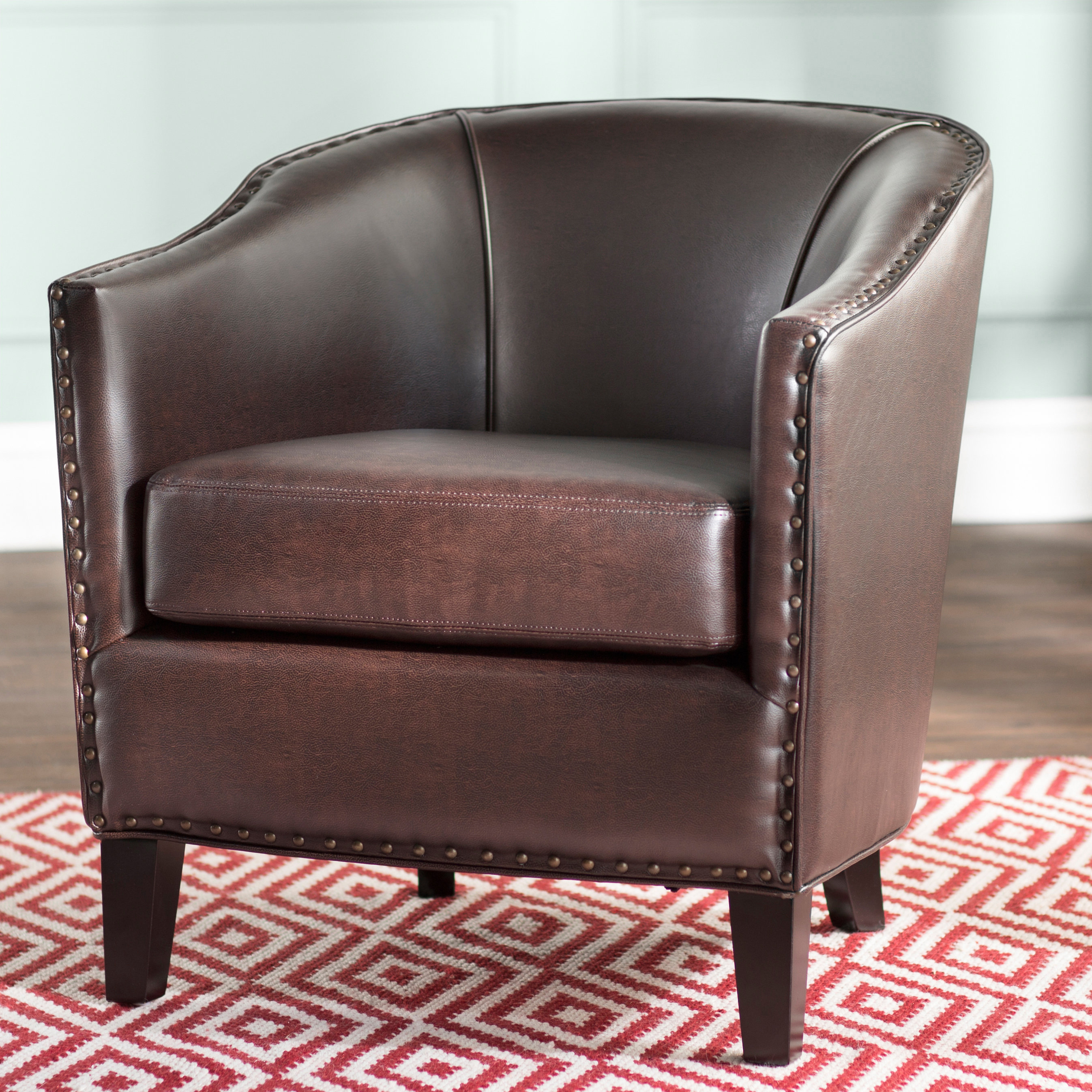 Red Barrel Studio® Aous Upholstered Barrel Chair & Reviews | Wayfair