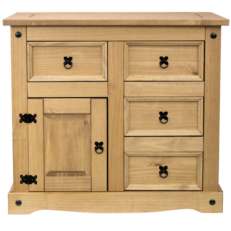 Union Rustic Doe 4 Drawer 86Cm W Solid Wood Combi Chest & Reviews ...