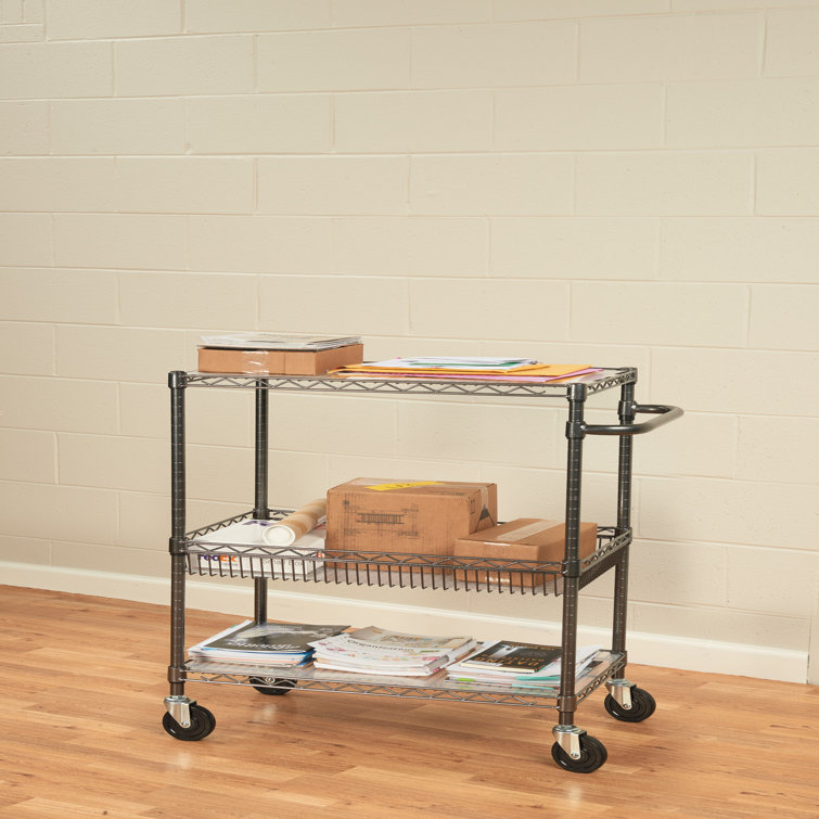 Alera 40" 3-Tier Utility Cart & Reviews | Wayfair