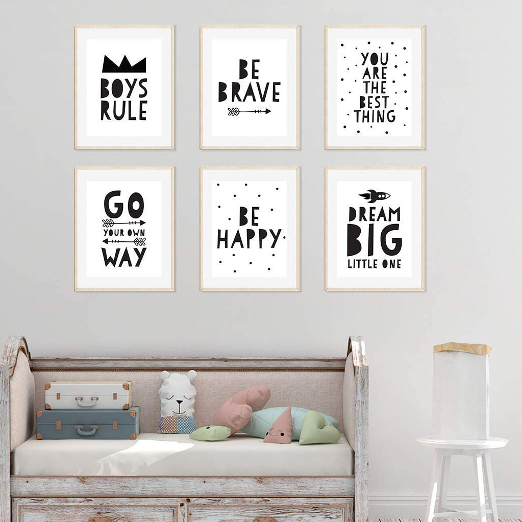 Harriet Bee Cristhian Boys Rule, Be Brave, Go Your Own Way, Dream Big 6 ...