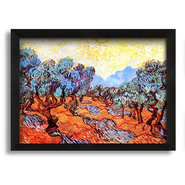 ClassicLiving Van Gogh Olive Grove 1 Framed Print by Vincent Van Gogh ...