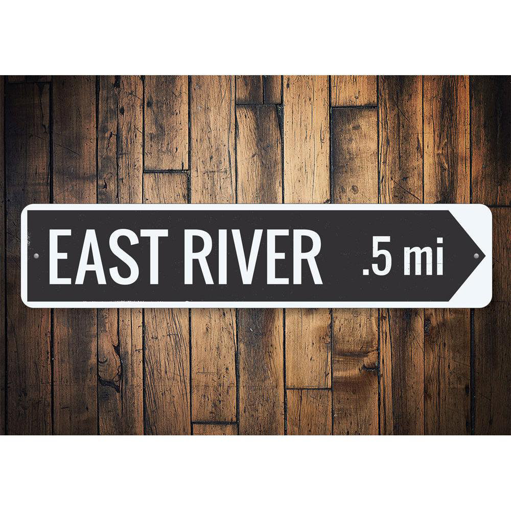 Lizton Sign Shop, Inc River Arrow Custom Aluminum Sign | Wayfair