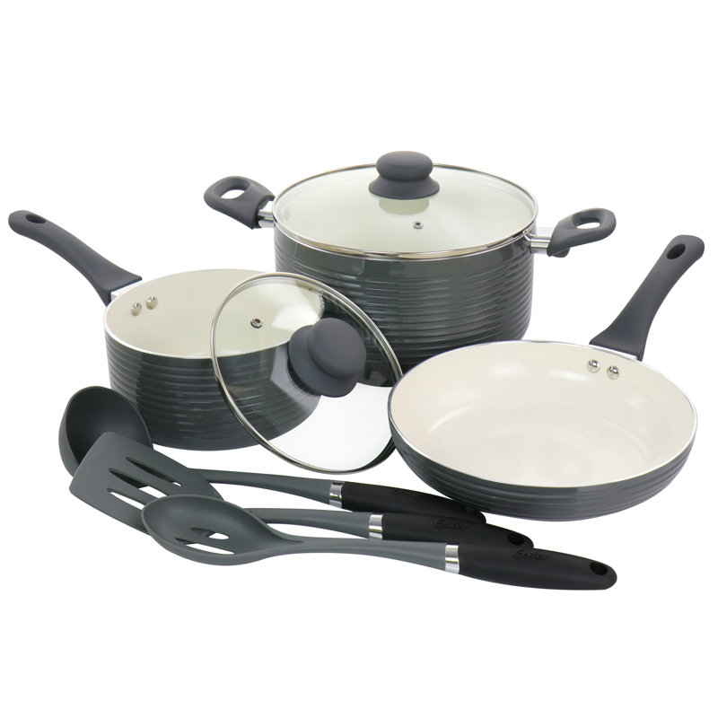 Oster 8 Piece Aluminum Non Stick Cookware Set | Wayfair