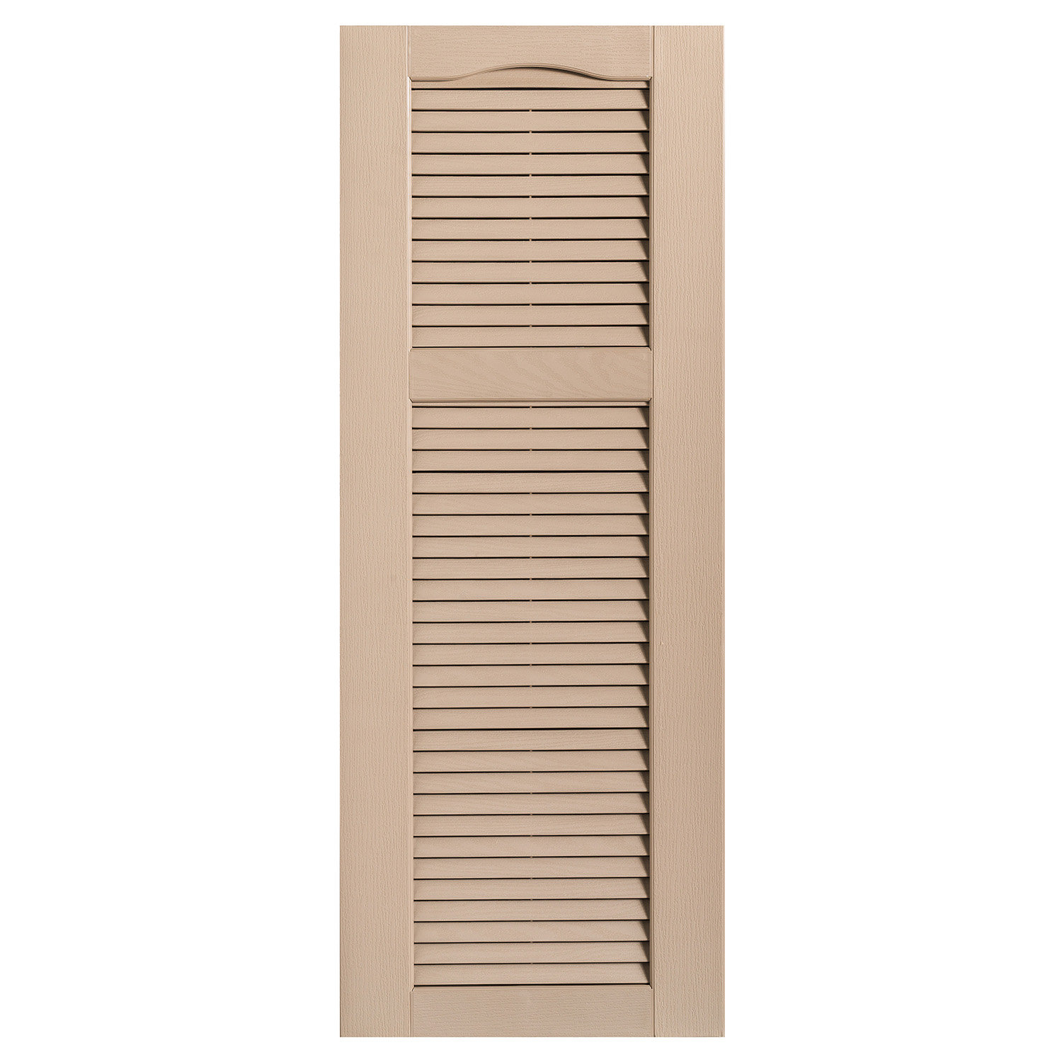 Alpha Shutters Cathedral Top Cottage-style Open Louver Shutters Pair ...