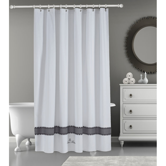Brooks Brothers Solid Color Single Shower Curtain | Wayfair