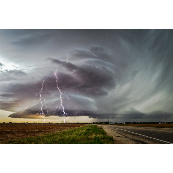 Ebern Designs Dramatic Storm - Wrapped Canvas Photograph | Wayfair