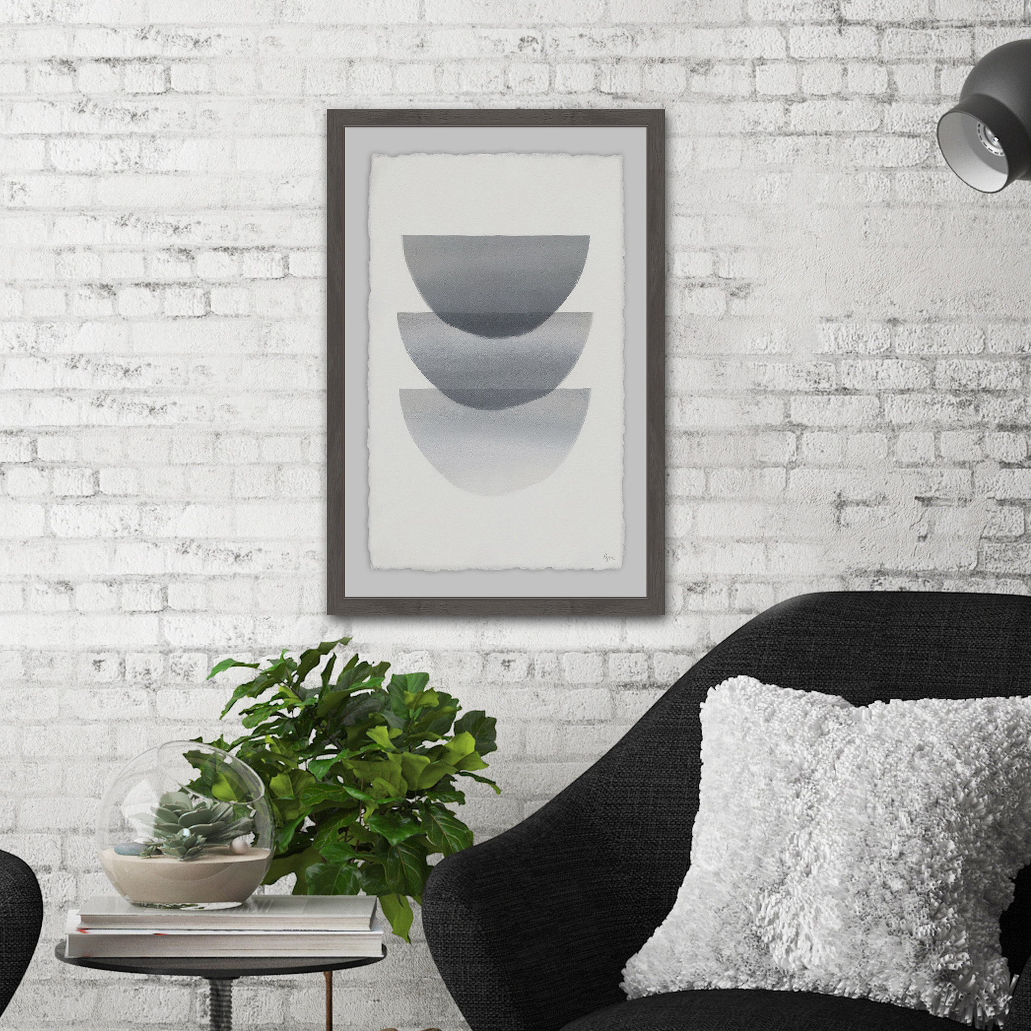 Ivy Bronx Dark Shades by Eyre Tarney - Picture Frame Painting | Wayfair