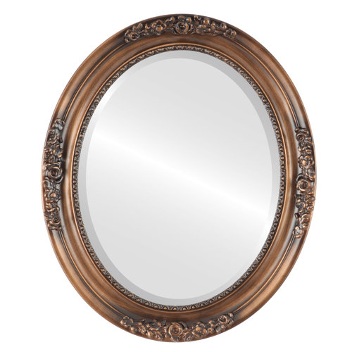 Astoria Grand Vanita Oval Wood Wall Mirror | Wayfair