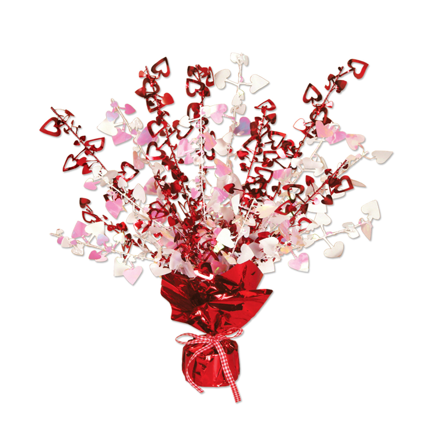 The Beistle Company Heart Gleam 'N Burst Plastic Centerpiece | Wayfair
