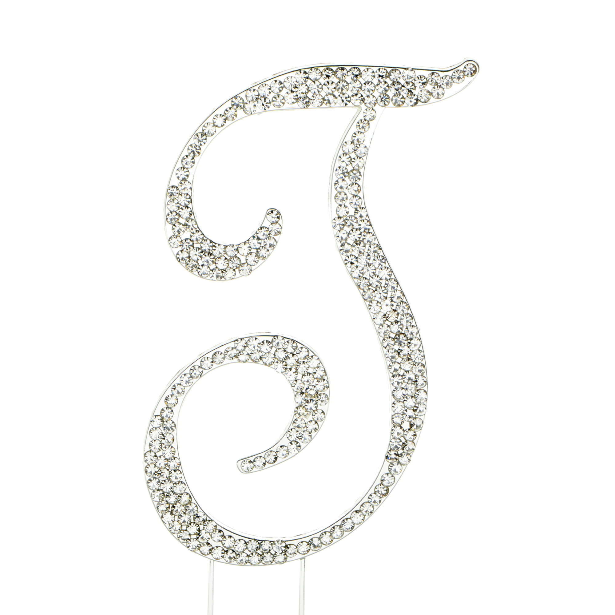 Bala "T" Rhinestone Cake Topper | Wayfair