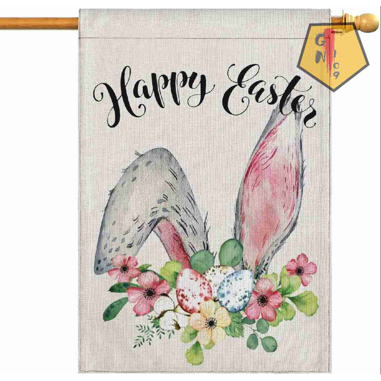 GN109 Easter House Yard Flags For Outdoors Double Sided,Garden Flag ...