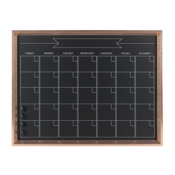 House of Hampton® Magnetic Wall Mounted Calendar Board & Reviews | Wayfair