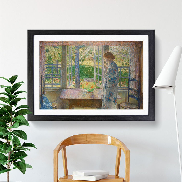 East Urban Home The Goldfish Window by Childe Hassam - Picture Frame ...