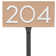 Montague Metal Products Floating 1-Line Lawn Address Sign & Reviews ...