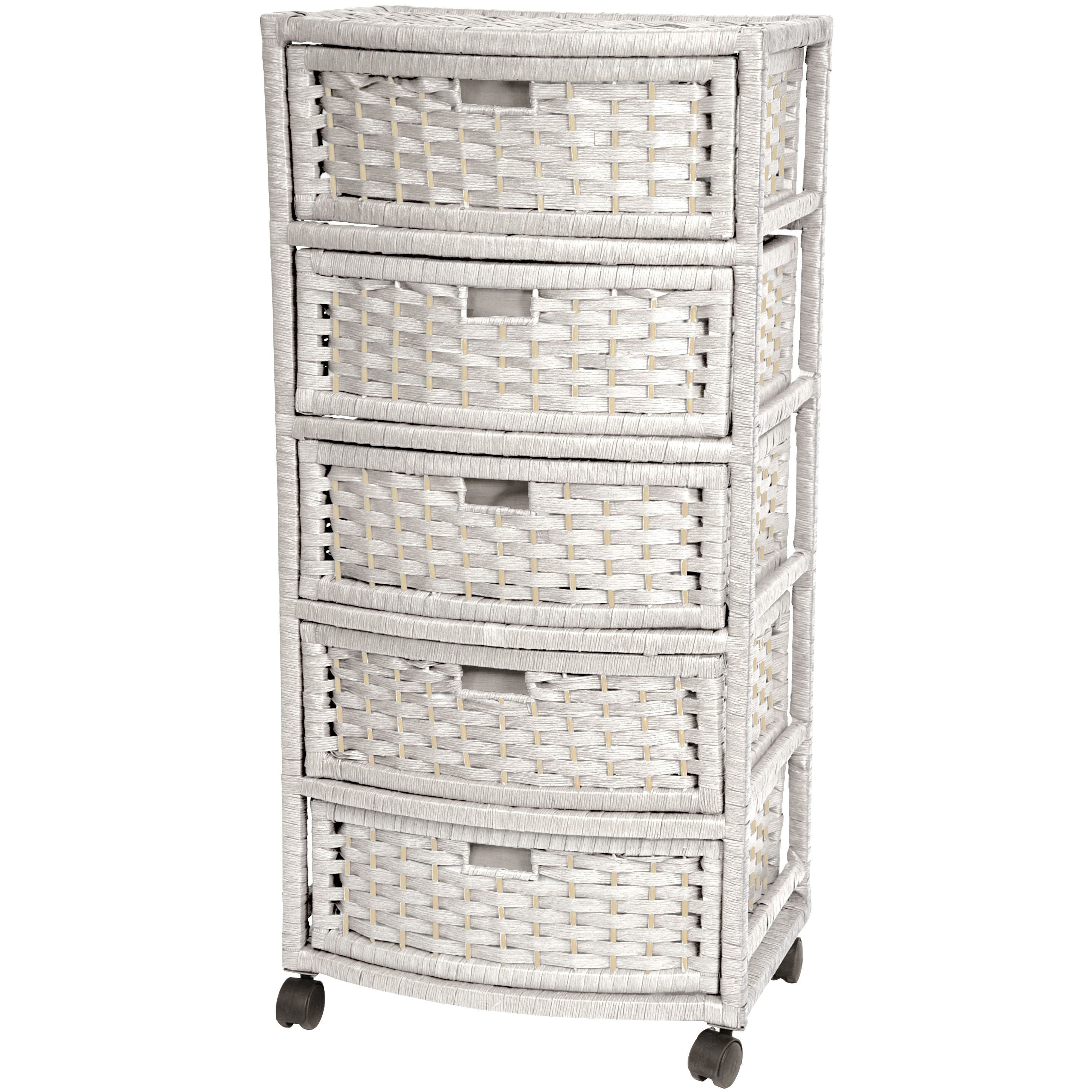 Bay Isle Home Reyna 5 Drawer Rolling Storage Chest & Reviews | Wayfair