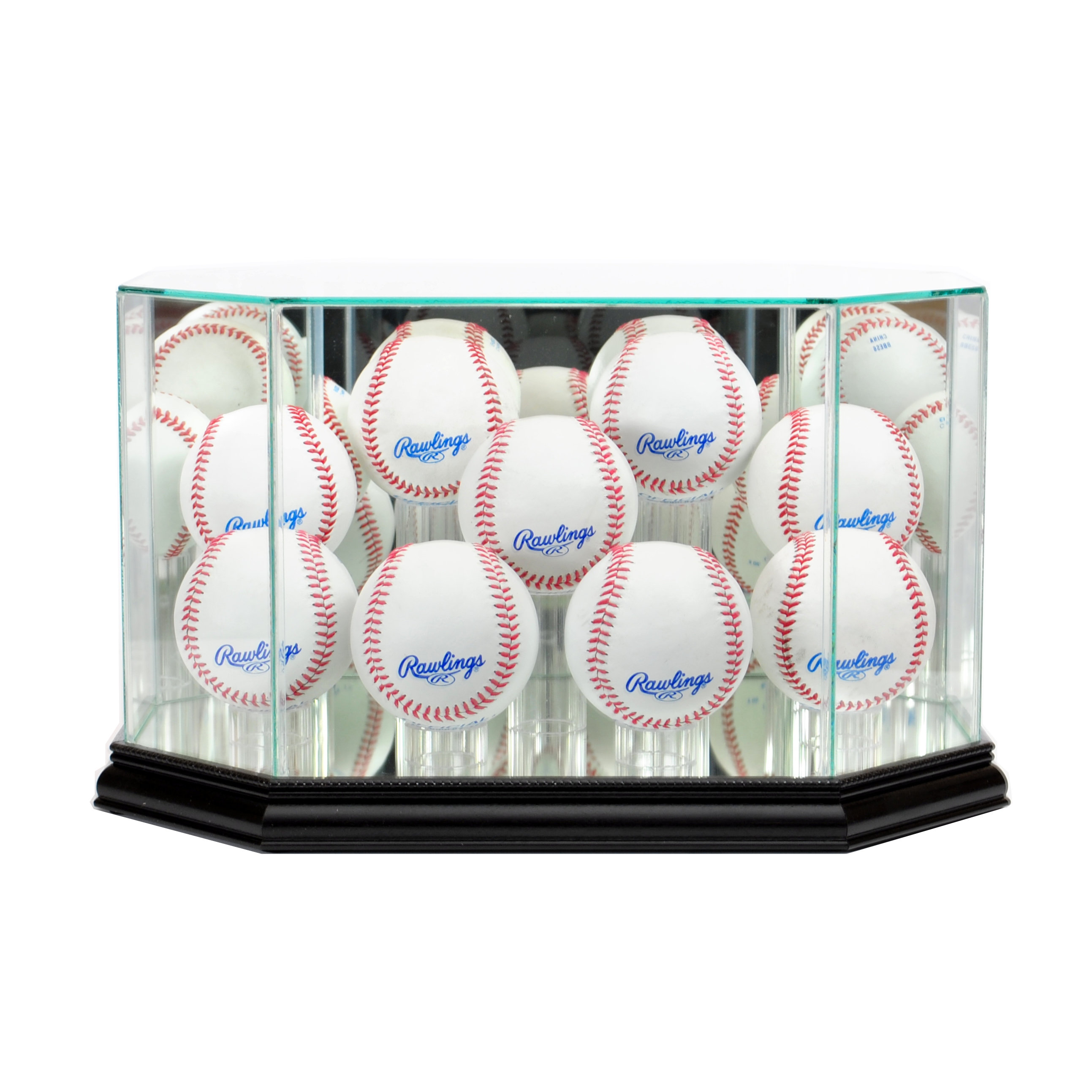 Perfect Cases And Frames 9.5'' x 9.5'' Glass Baseball Ball Display Case ...