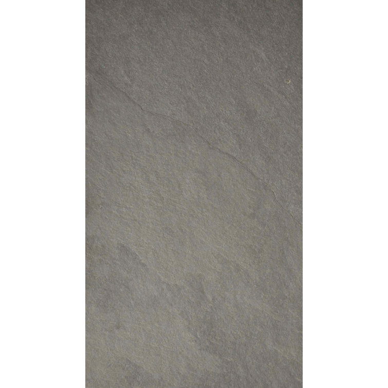 The Bella Collection Pewter 12" x 24" Slate Wall & Floor Tile | Wayfair