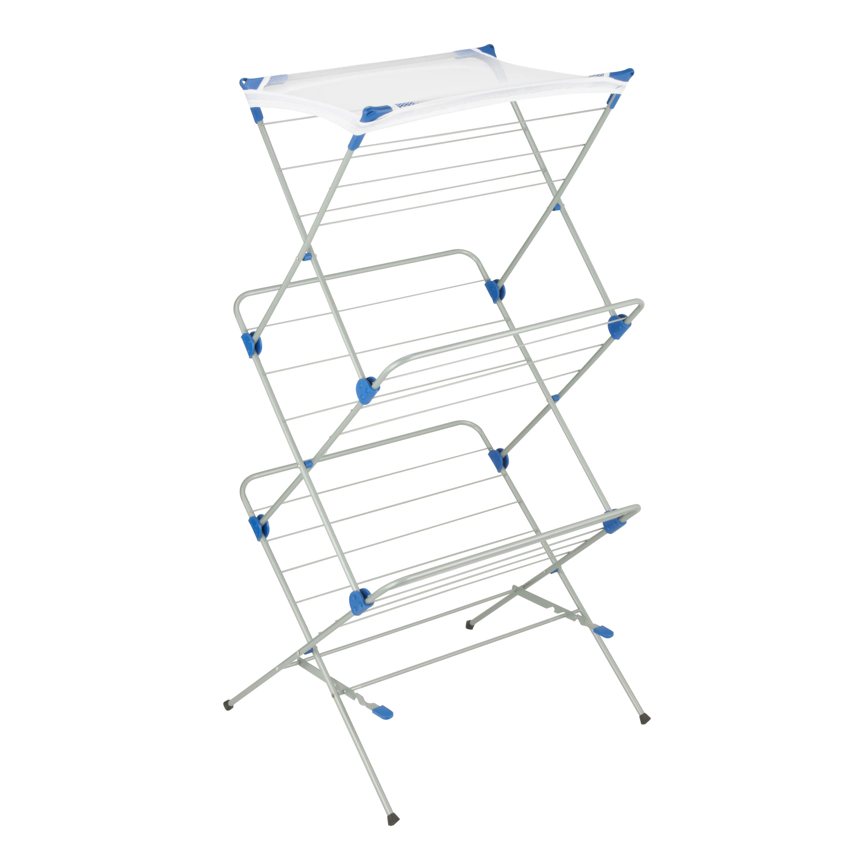 Rebrilliant 3 Tier Mesh Top Folding Drying Rack & Reviews | Wayfair