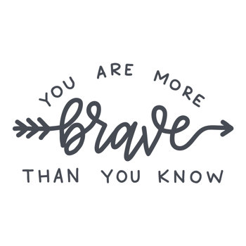 Stickerscape You Are Brave Quote Wall Sticker | Wayfair.co.uk