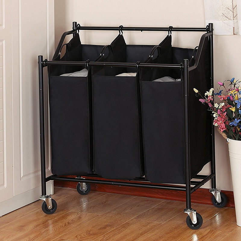 Rebrilliant Rolling Laundry Sorter Cart & Reviews | Wayfair